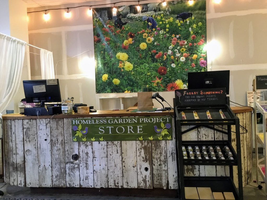 Shop for Homeless, Homeless Garden Project - until suburbia!