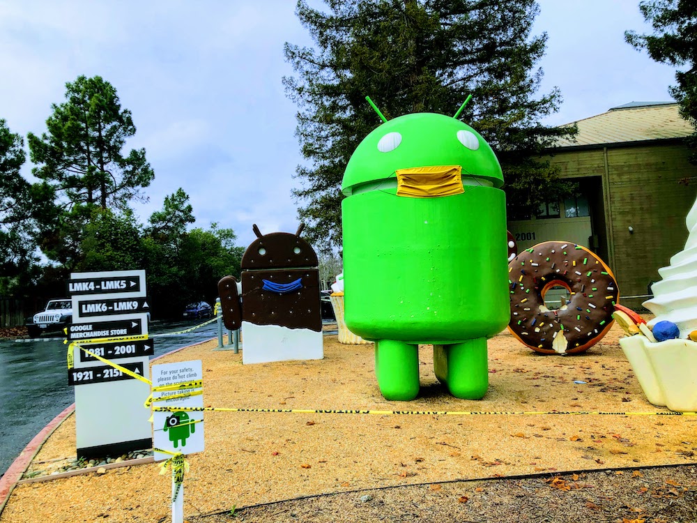 Hope for Reconstruction of the Android Lawn Statues, Mountain View ...
